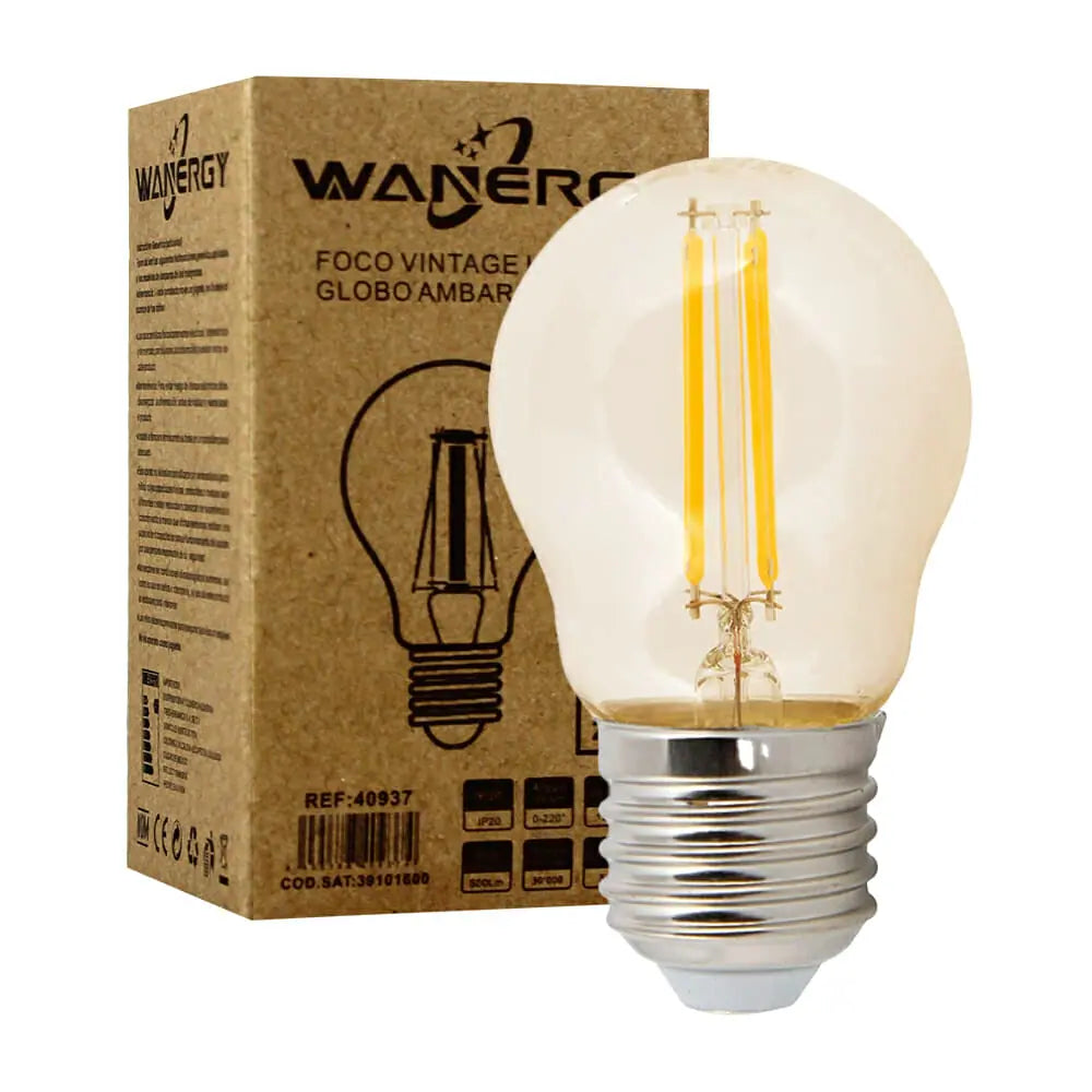 Foco Vintage Globo G45 Mini Wanergy 40937 | Eléctrica Alessa ...